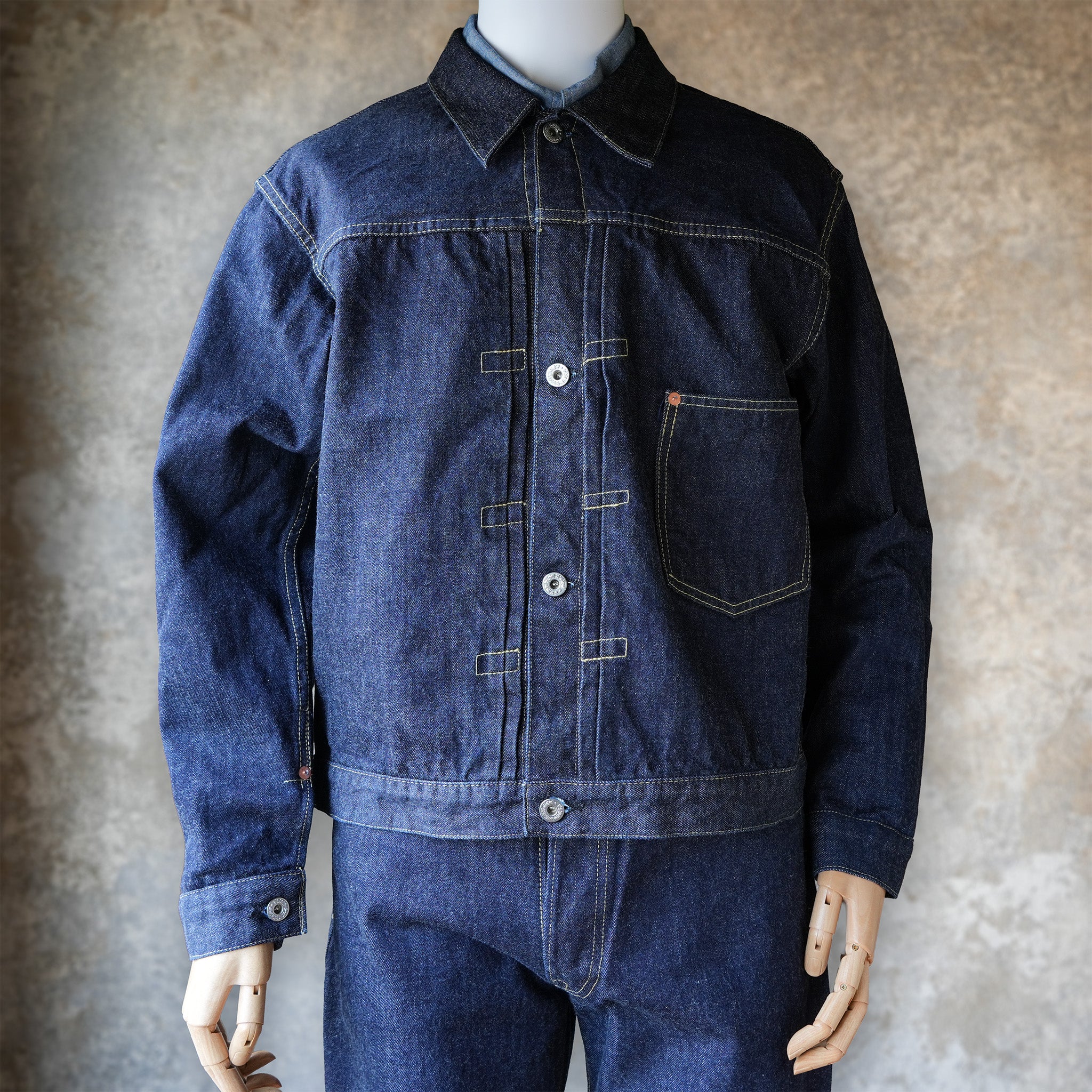 TCB Jeans_Late S40's Jacket 13.5oz_Indigo Tab – JeansShopSpiral
