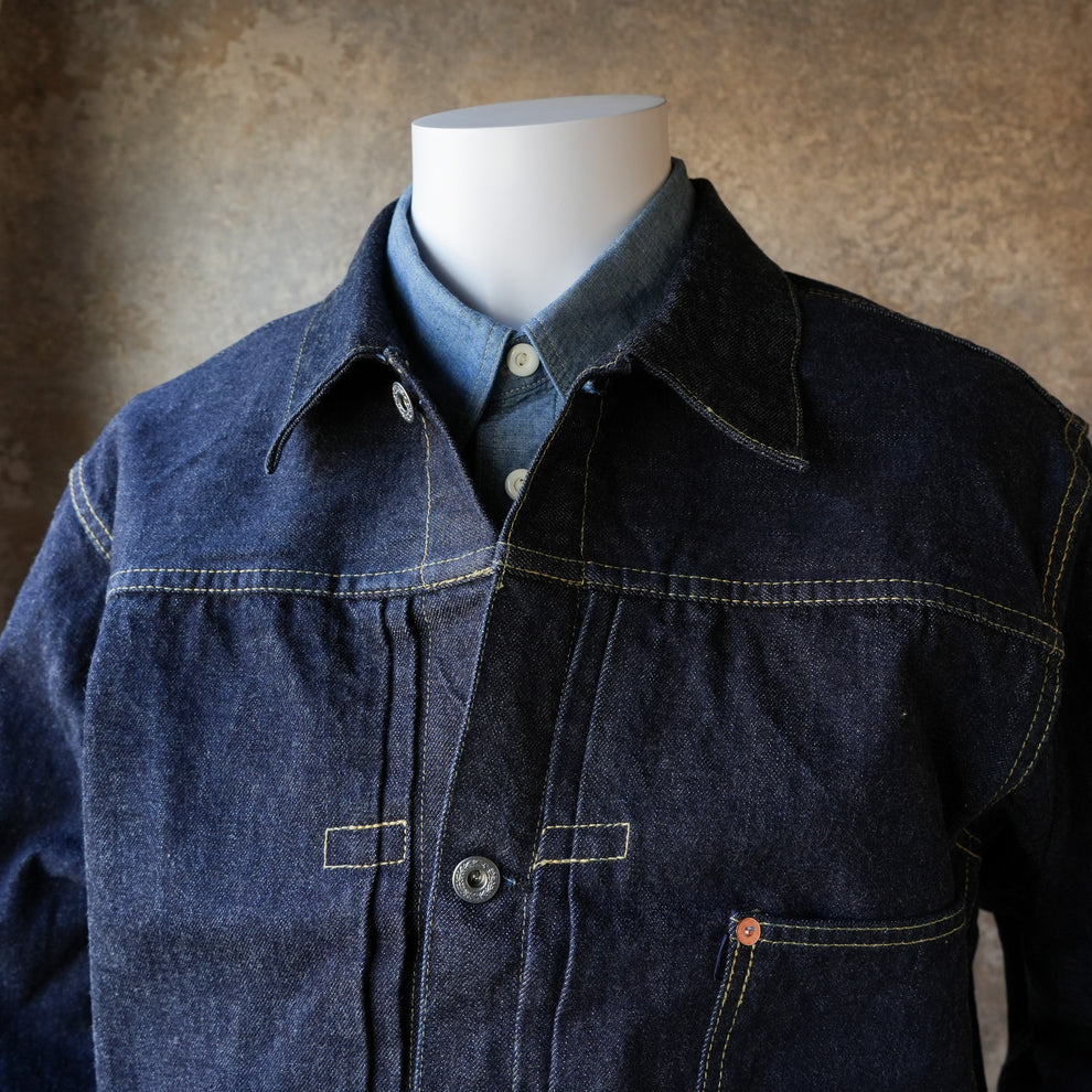 TCB Jeans_Late S40's Jacket 13.5oz_Indigo Tab – JeansShopSpiral