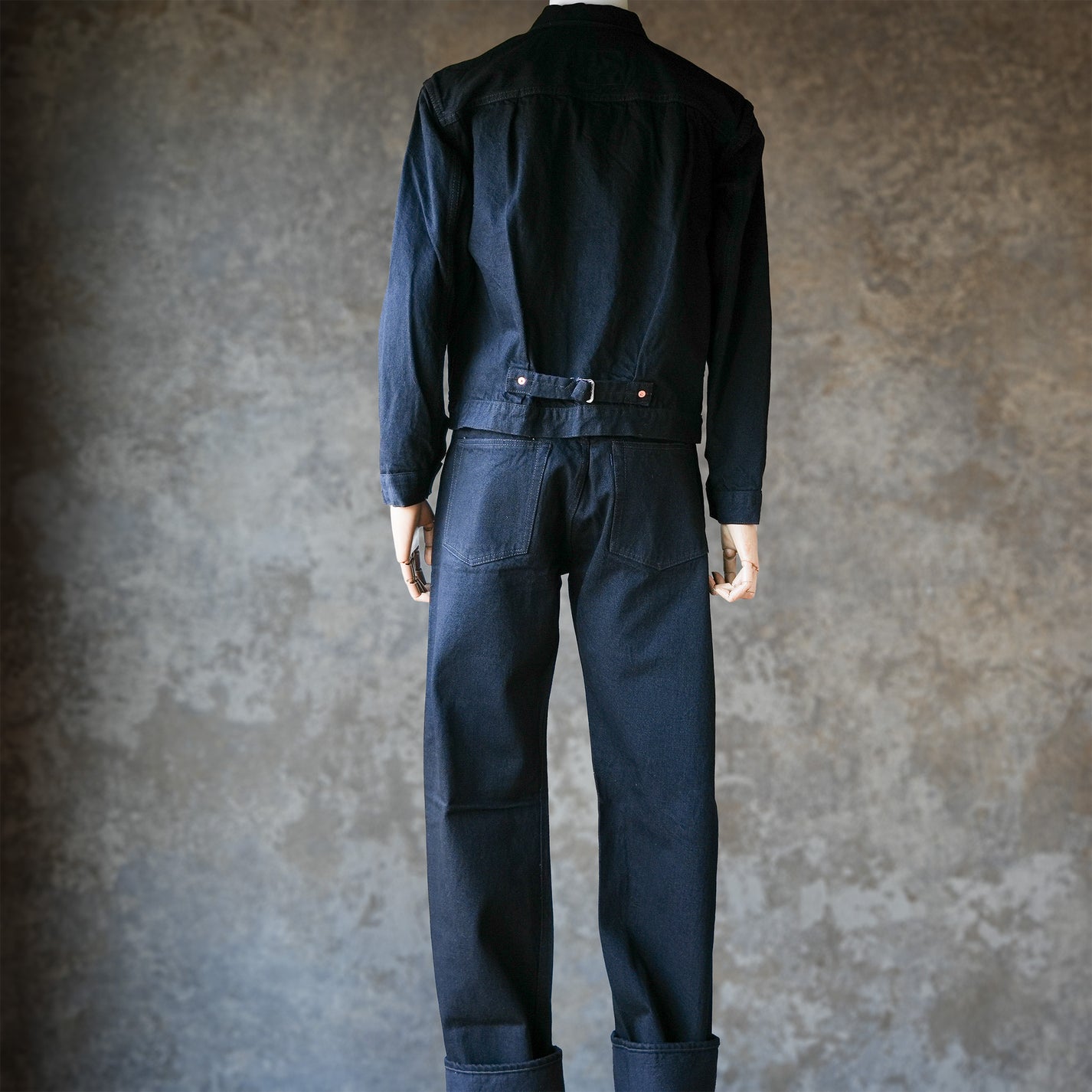 TCB jeans_Late S40's Jacket BKBK_indigo TAB – JeansShopSpiral